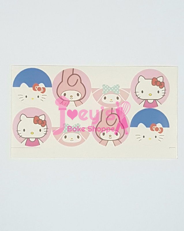 8 Pcs Hello Kitty & Melody Stickers – Joey's Bake Shoppe