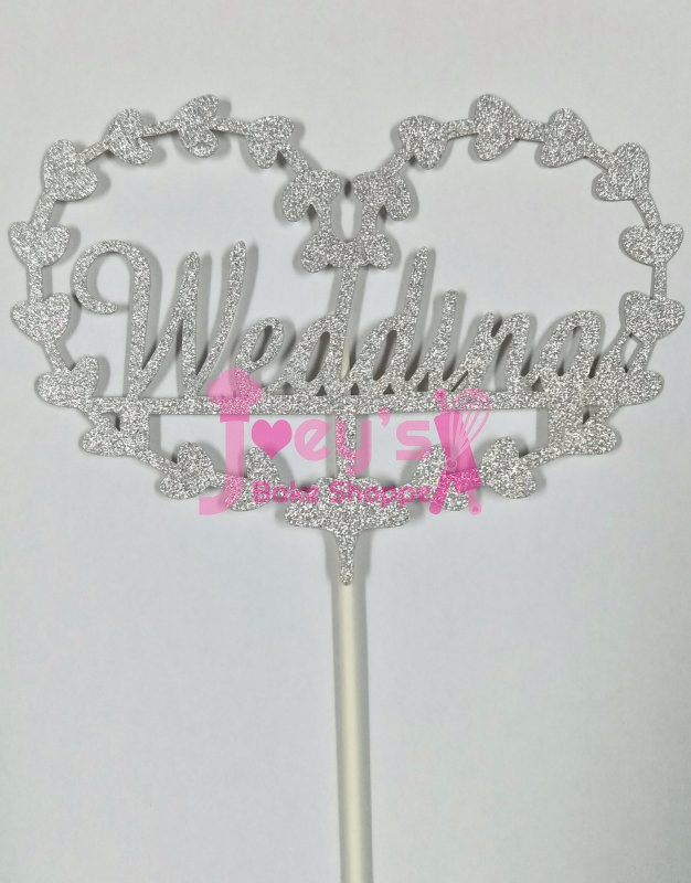 Silver Wedding Cake Topper – Joey's Bake Shoppe