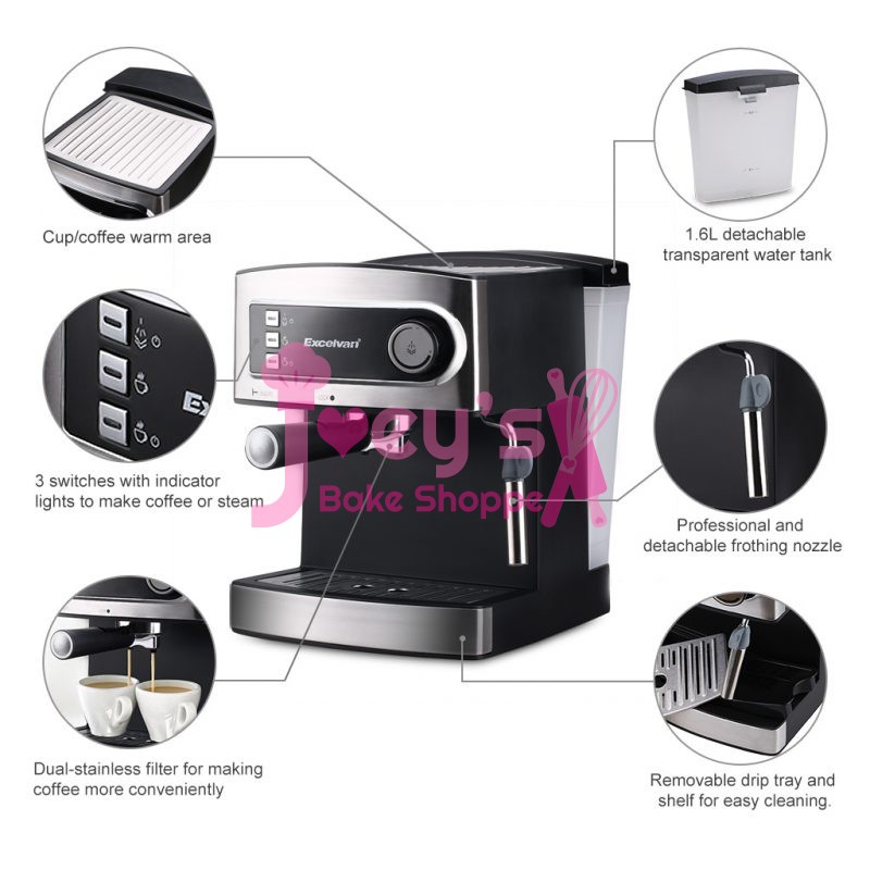 Excelvan Espresso Coffee Machine – Joey's Bake Shoppe