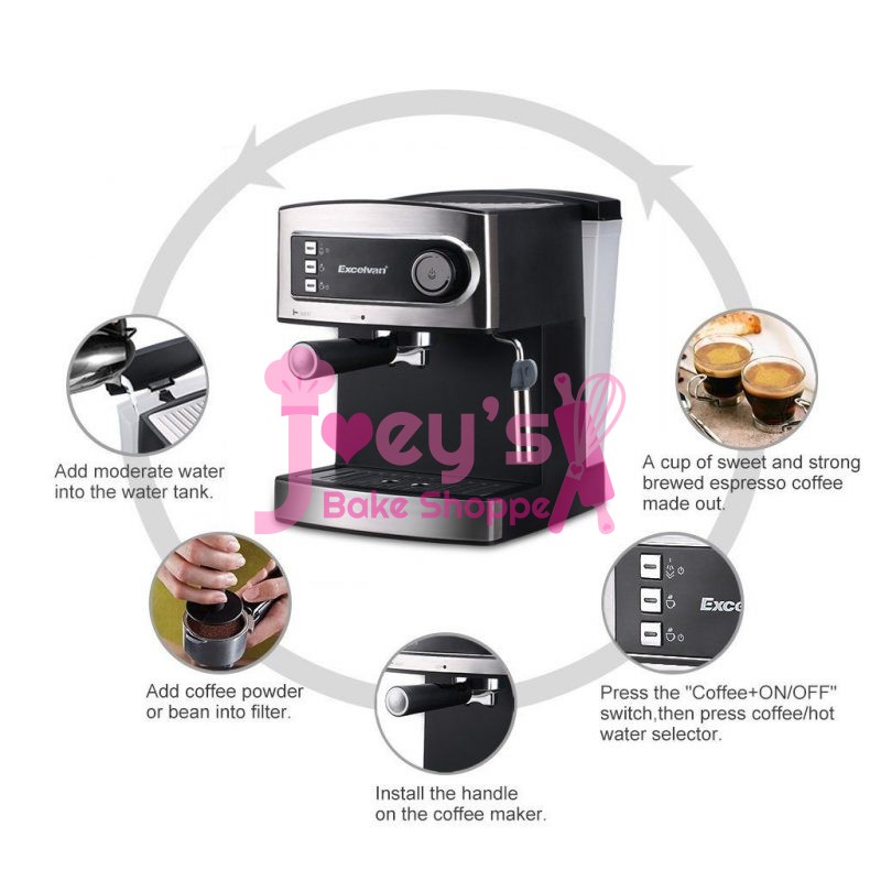 Excelvan Espresso Coffee Machine – Joey's Bake Shoppe